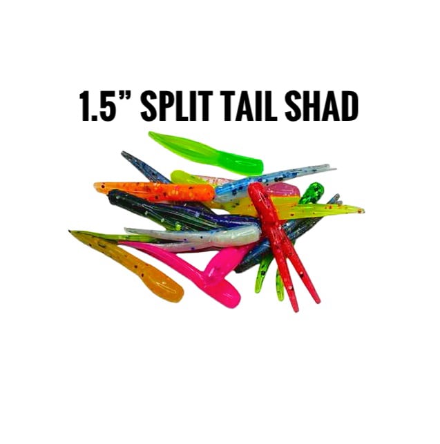 1.5" split tail shad – Limestone Bait Co