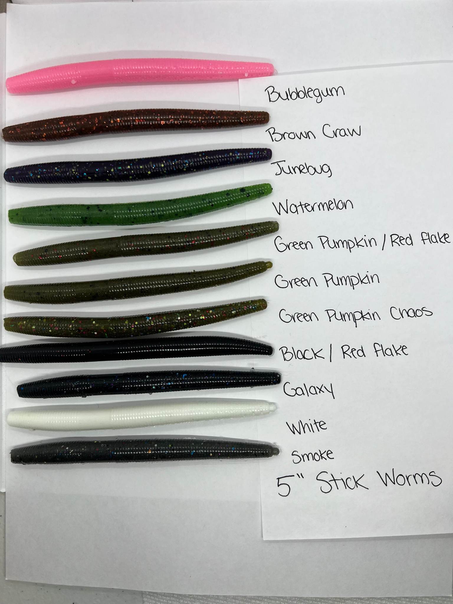 Stick Worms/10 pack – Limestone Bait Co